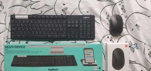 Клавиатура Logitech K375s+Мышь Xiaomi Silent Edit