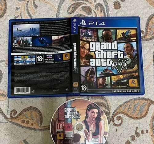 Диск на PS4 PS5 GTA5 Gta5 в хорошеем состоянии