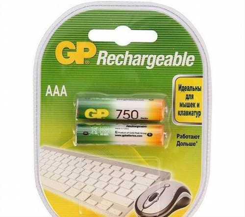 Аккумуляторы GP 75aaahc-2decrc2 750mAh #243402