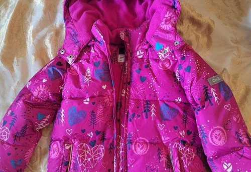 Куртка осень-зима детская для девочки размер 122