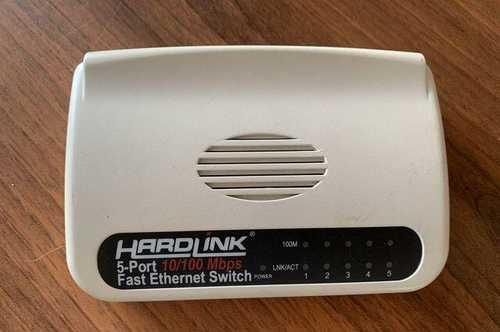 Коммутатор hardlink 5Port 10/100Mbps Fast Ethernet