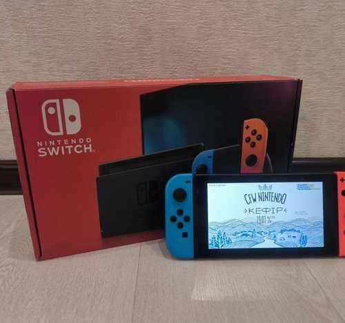 Nintendo switch rev 2 прошитая чип   sd 128gb