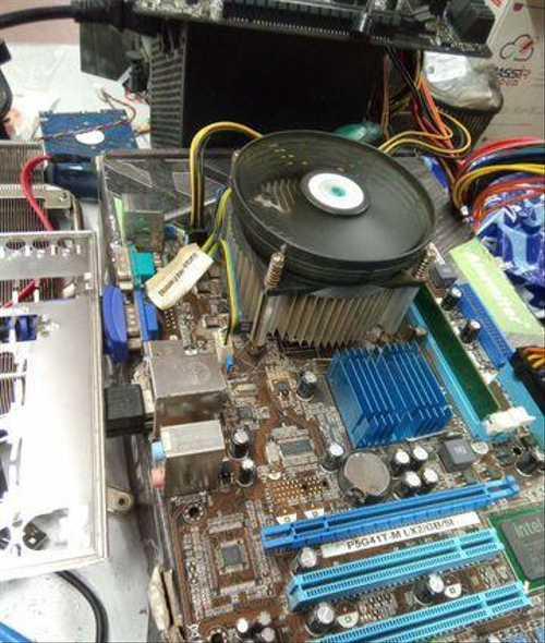 Asus P5G41T m lx2/gb+Xeon E5430/Q6600 4ядра, до8Gb