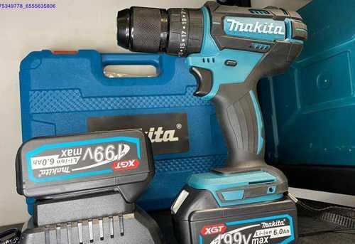 Новый шуруповёрт Makita 18V с двумя АКБ