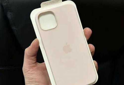 Чехол на iPhone 13 силикон MagSafe розовый