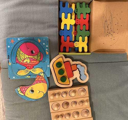 Развивающие деревянные игрушки
