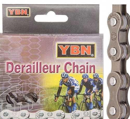 Цепь для велосипеда YBN S20 (116зв, 5-6ск) + замок