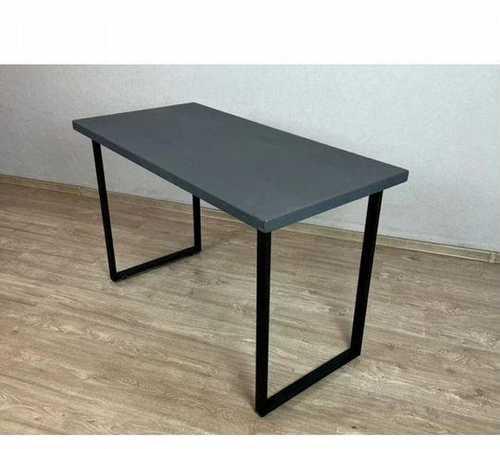 Кухонный стол Loft 120х70х75 см антрацит/черный