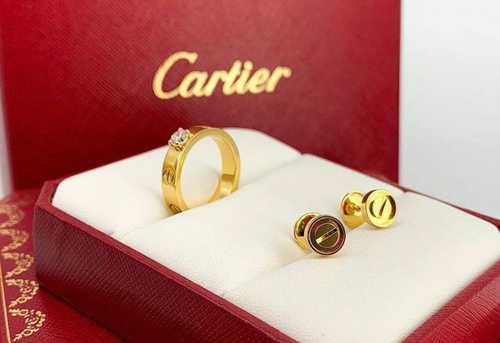 Кольцо Серьги Love Cartier