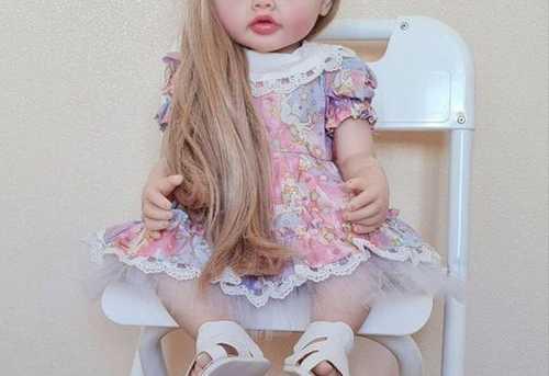 Кукла виниловая реборн 55 см