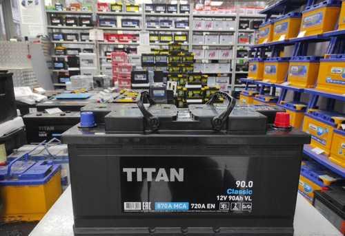 Аккумулятор 90Ah Titan 720A евро обратной полярнос