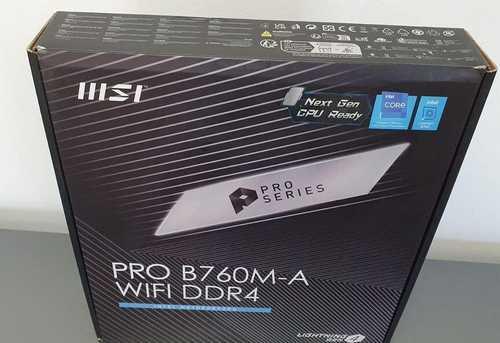 Материнская плата MSI PRO B760M-A wifi DDR4