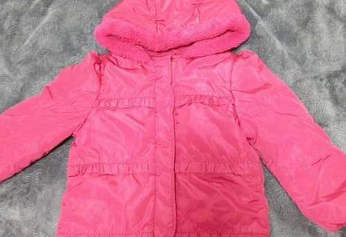 Пальто зимнее для девочки размер 104-110