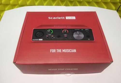 Звуковая карта Focusrite Scarlett Solo 3rd Gen