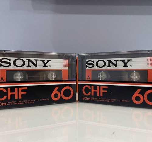 Аудиокассеты Sony CHF 60 1982 год