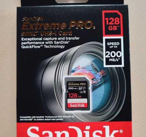 SanDisk Extreme Pro 128GB 200MB/s v30 sdxc