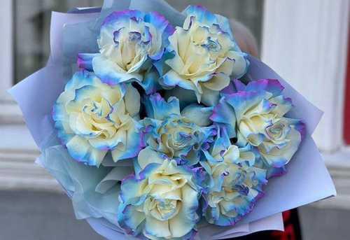 Французские голубые розы букет доставка