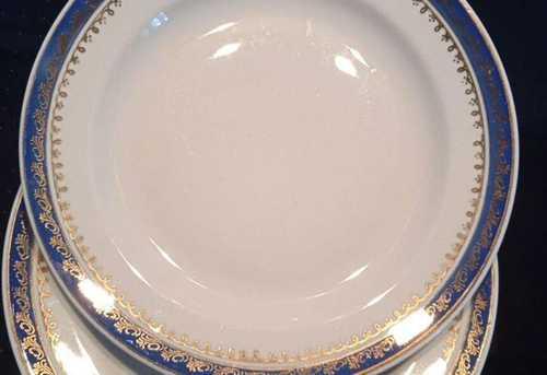 Набор тарелок фарфор Барановка 1960-1970г cobalt