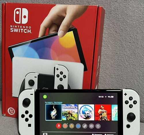 Nintendo Switch Oled 256Gb Чип (б/у, Коробка)