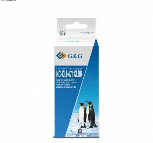 NC-CLI-471xlbk, Картридж G&G NC-CLI-471xlbk Струйный