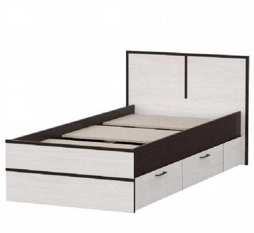 Кровать с ящиками Карелия 90х200