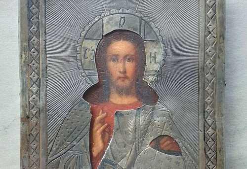 Икона Иисус Христос Вседержитель серебро 84