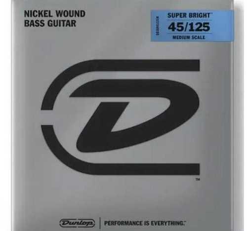 Dunlop dbsbn45125M Super Bright Nickel