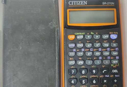 Инженерный калькулятор citizen sr270n