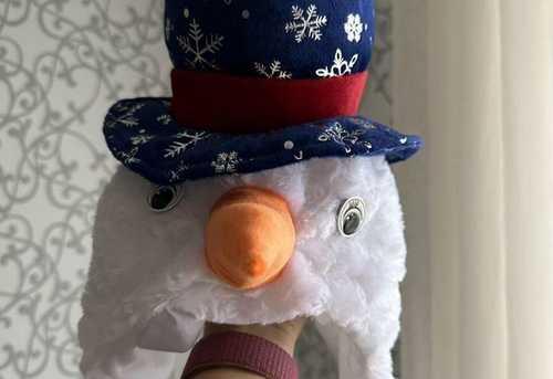 Карнавальная шапка снеговик