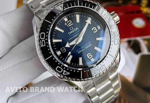 Часы мужские Omega Planet Ocean Ultra Deep синие