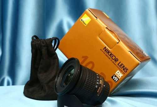 Nikon DX AF-P 10-20mm f/4.5-5.6G VR со стабом