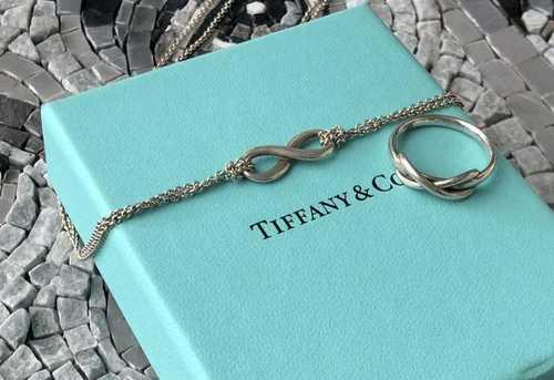 Комплект колье и кольцо Tiffany Infinity