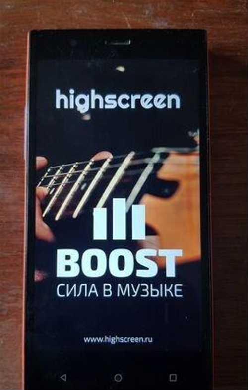 Музыкальный смартфон Highscreen Boost 3