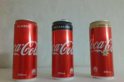 Коллекция банок Coca Cola 9 шт