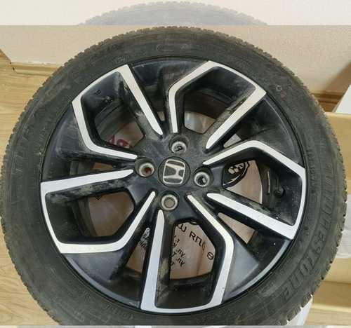 Колеса r16 4x100 honda и шины Bridgestone 185/55