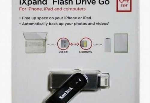 USB флешка SanDisk iXpand Go 64 Гб новая