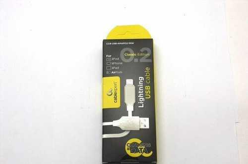 Кабель USB 2.0 AM/Lightning Cablexpert 1м, белый