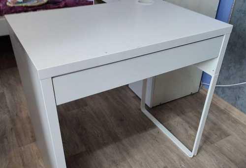 IKEA микке письменный стол 73х50 см с ящиком белый