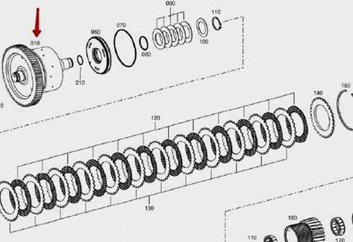 Корпус фрикционных дисков ZF