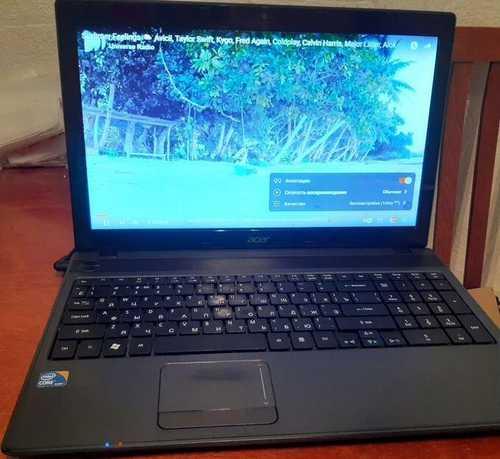 Ноутбук Acer 5733 Intel Core i5 4 ядра 4 гига SSD