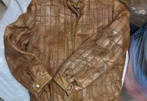 Кожаная куртка мужская на меху 48-50 Англия
