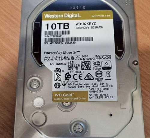 Жёсткий диск HDD Western Digital 10TB (WD102kryz)
