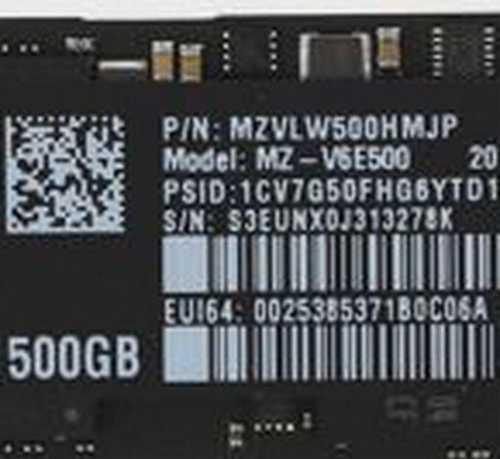 500 гб SSD M.2 накопитель Samsung 960 EVO