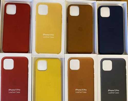 Чехлы оригинал iPhone 11pro Leather Case Apple