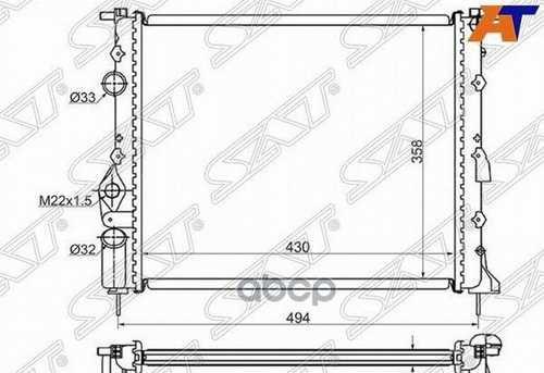 Радиатор Renault Logan 04-09 / Dacia Logan 04-0