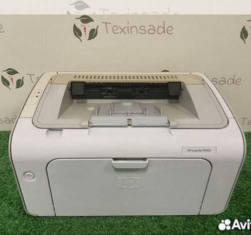 Принтер лазерный HP LaserJet P1005, б/у, A4, ч\б