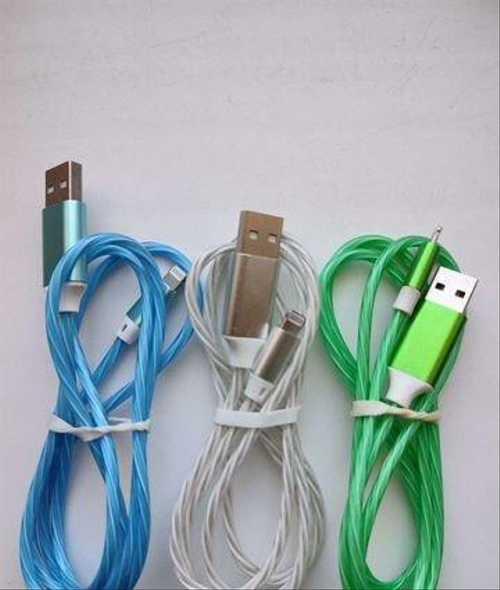 Светящийся USB кабель Lightning