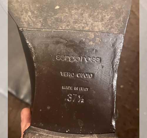 Sergio rossi vero cuoio boots