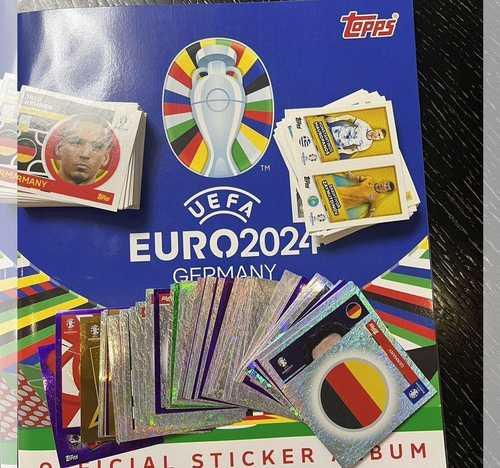 Наклейки topps euro 2024 обмен