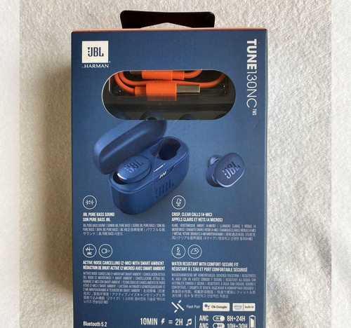 Наушники True Wireless JBL Tune 130NC Blue